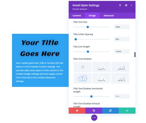 using the inline email optin module content vs combining with text modules