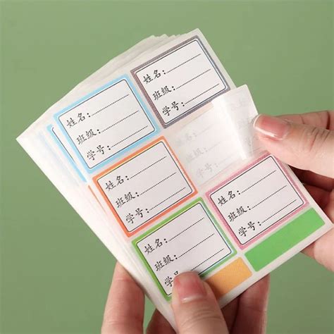 Decoration Sticker Name Tag Sticker Subject Classification Nameplates
