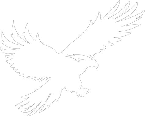 Eagle Outline Vector Art Icons And Graphics For Free Download