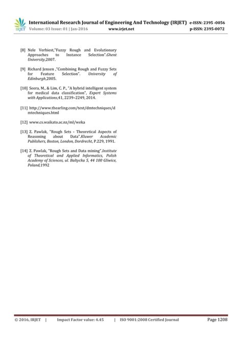 Diagnosis Of Cancer Using Fuzzy Rough Set Theory Pdf