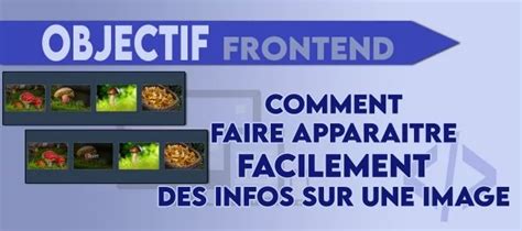 Objectif Frontend Comment faire apparaître facilement des infos sur une image