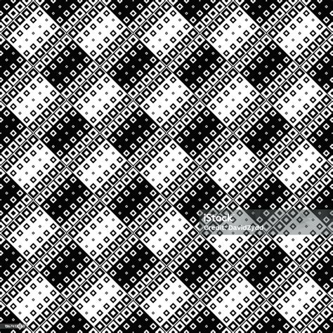 Black And White Diagonal Square Pattern Background Design Stock