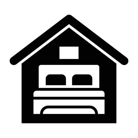 Accommodation Vector Glyph Icon For Personal And Commercial Use