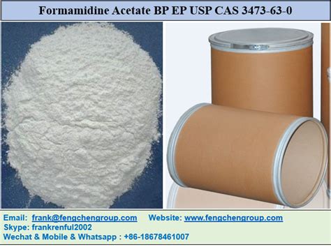 Formamidine Acetate Bp Ep Usp Cas 3473 63 0 Manufacturers And Suppliers Price Fengchen