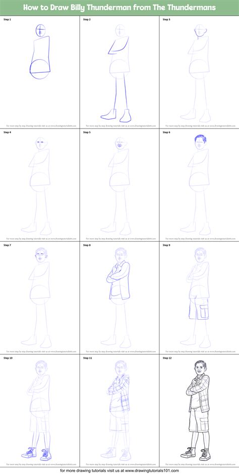 How To Draw Billy Thunderman From The Thundermans The Thundermans