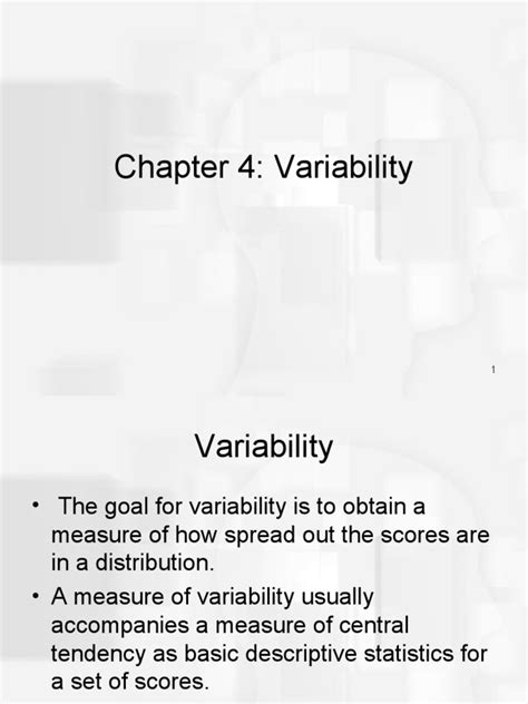 chapter 4 variability pdf variance statistical dispersion