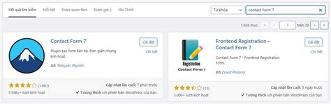 Hướng Dẫn Tạo Form Liên Hệ Trong Wordpress Contact Form 7