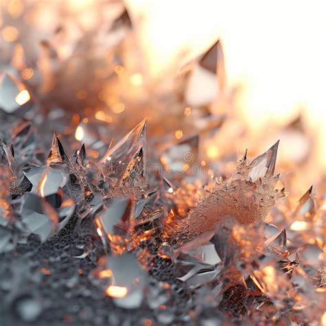 Dust Particles With Irregular Shapes Resembling Tiny Shards Of Stock