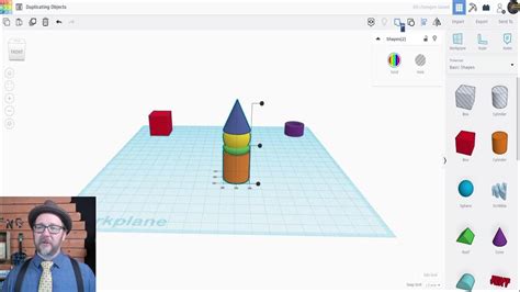 Tinkercad 101 Cut Paste And Duplicating Objects Youtube