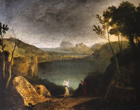 Joseph Mallord William Turner Aeneas And The Sibyl Lake Avernus C1798