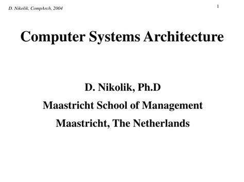 Ppt Computer Systems Architecture Powerpoint Presentation Free