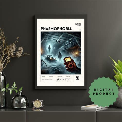 Phasmophobia Poster Wall Art Video Game Print High Resolution