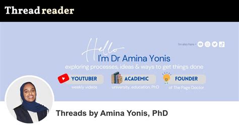 Amina Yonis Phds Threads Thread Reader App
