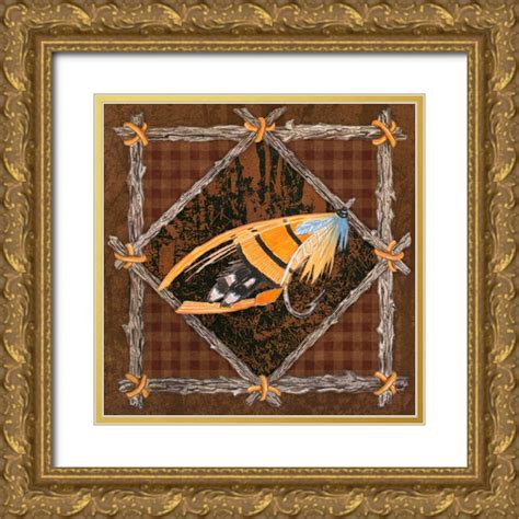 Baliko Linda 20x20 Gold Ornate Wood Framed With Double Matting Museum