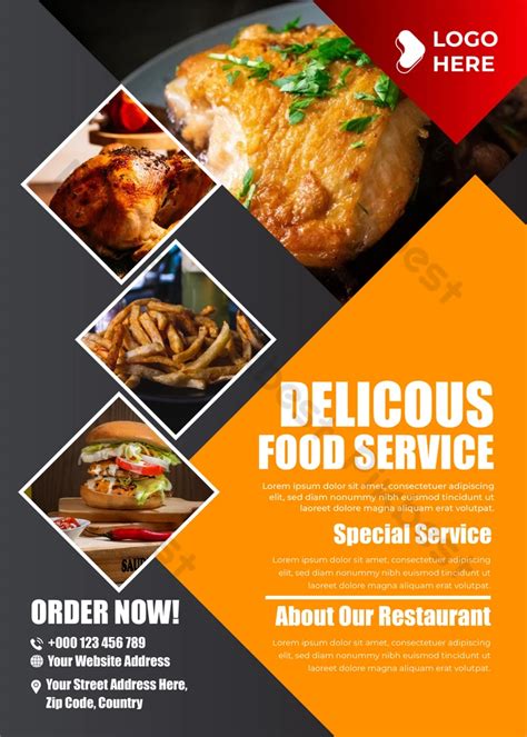 Bar Snacks Food Menu Poster Customization Flyer Restaurant