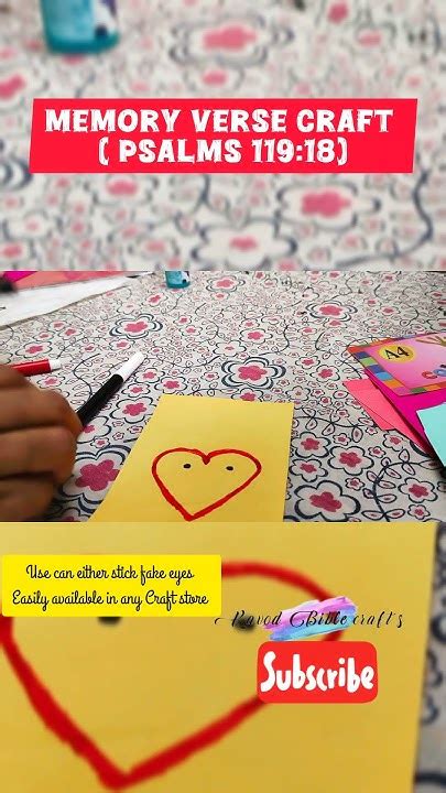 Memory Verse Craft Youtube