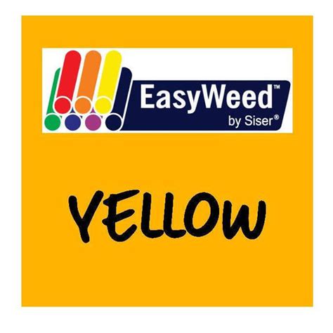 Yellow Siser Easyweed Heat Transfer Vinyl Htv Craft Vinyl Etsy