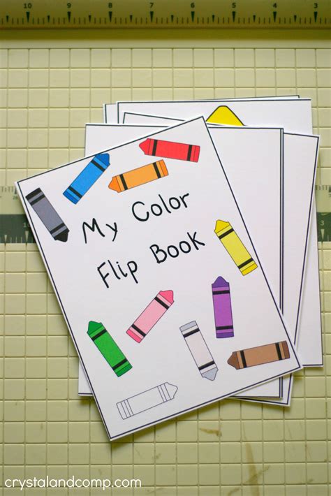 Printable Color Flash Card Flip Book