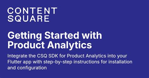 Getting Started With Product Analytics Flutter