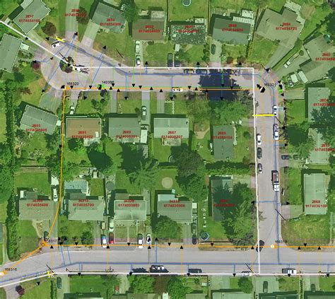 Gis Digitizing Utility Service Connections Gis Point