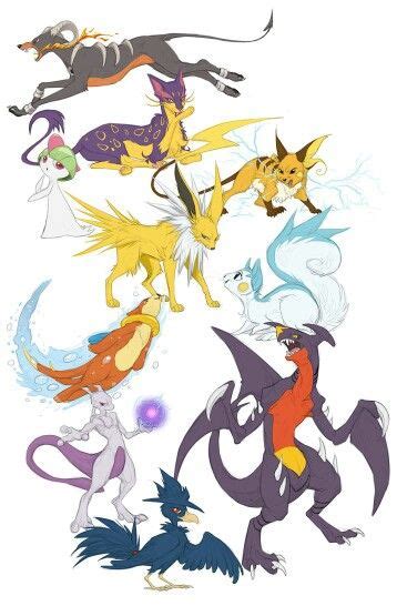 Houndoom Liepard Ralts Raichu Jolteon Pachirisu Buizel Mewtwo Murkrow Garchomp