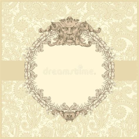 Classical Vintage Old Frame Design Stock Vector Illustration Of