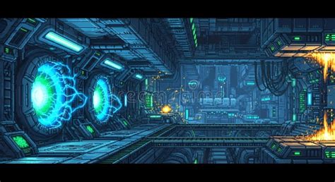 Pixel Art Sci Fi Laboratory Interior Stock Illustrations 41 Pixel Art