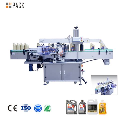 Npack High Speed Automatic 5 Gallon Pail Labeling Machine With Plc