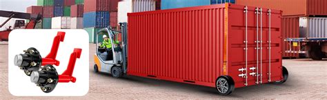 Exgizmo 2pcs Shipping Container Wheels 6 Lug Kitshipping