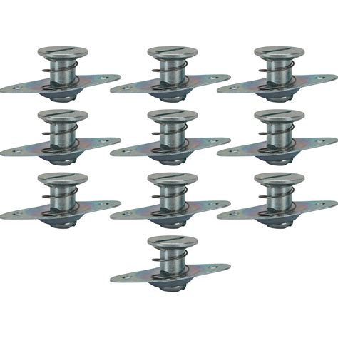 Self Ejecting Quarter Turn Fasteners 500 Inch Grip Pack 10