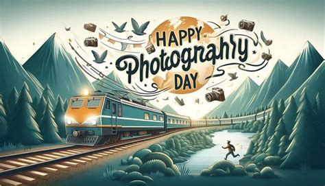 A Poster For A Train With A Picture Of A Train And A Man Walking On The