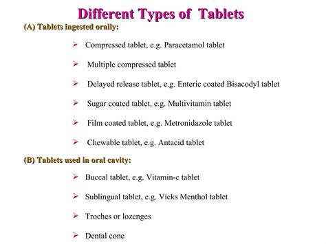 Tablets Ppt