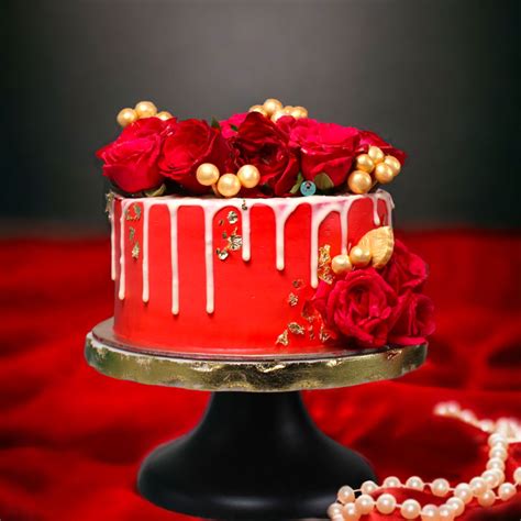 Royal Red Rose Cake