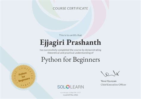Prashanth Ejjagiri On Linkedin Sololearn Python