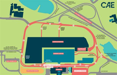 Columbia Metropolitan Airport Parking Map 2025 2024 All Maps