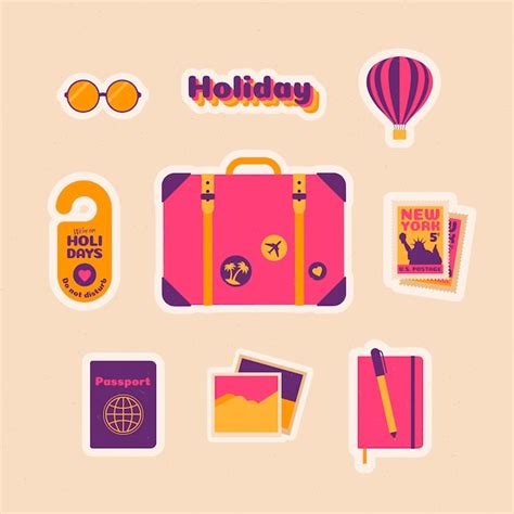 Suitcase Stickers Vectors And Illustrations For Free Download Freepik