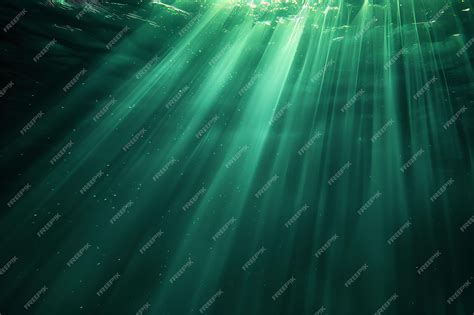 Premium Photo Caustic Light Rays With Bright Light And Green