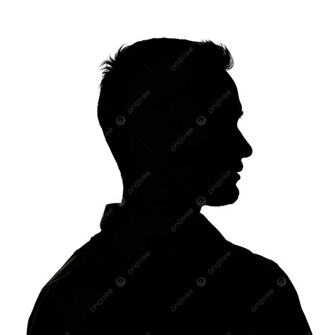 Man Silhouette From The Side