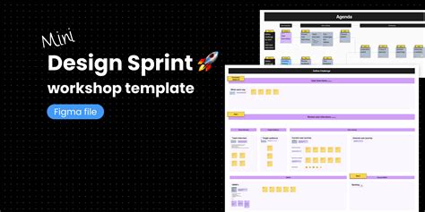 Mini Design Sprint🚀 Workshop Template Design File Figma