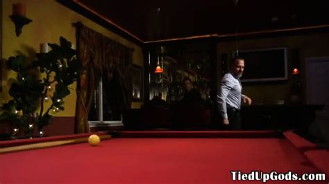 Bdsm Sub Ball Gagged For Cocksucking In Bar Eporner