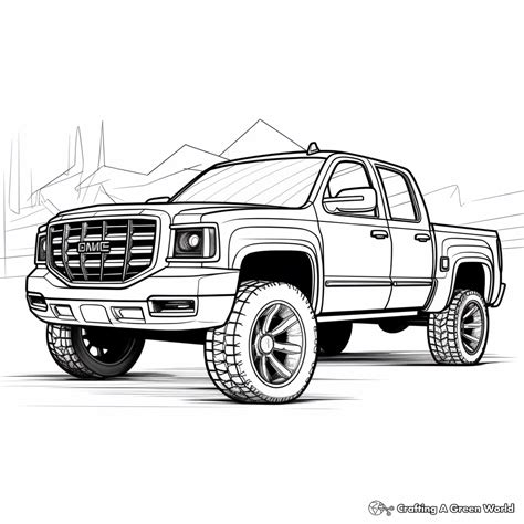 Pickup Truck Coloring Pages Free And Printable