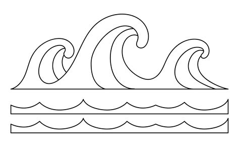 Wave Template Printable Printable Templates