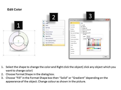 Business Ppt Diagram Staged Business Circular Puzzle Diagram Powerpoint Template