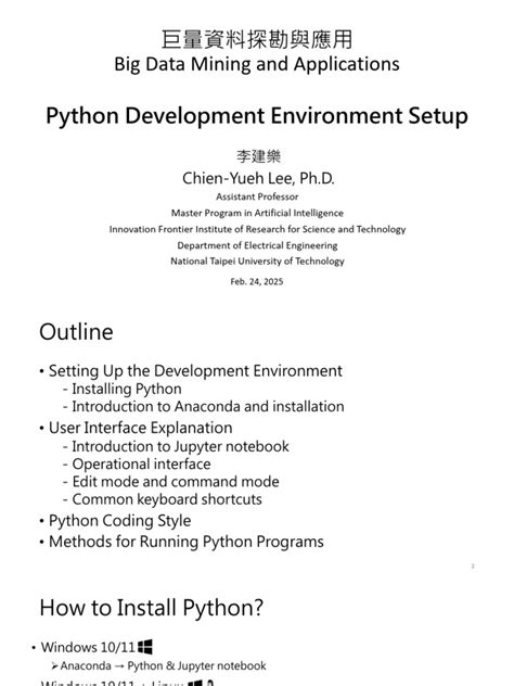 02 Python Development Environment Setup Pdf Python Programming