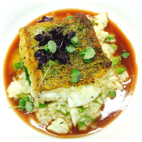 Pan Roasted Cod With Shallot Risotto
