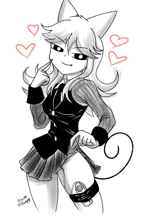 Rule 34 1girls Black And White Female Female Only Funamusea Heart Light Skinned Female Light