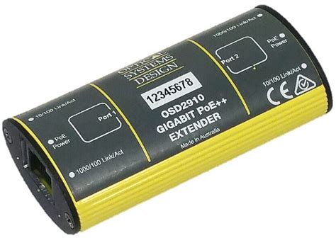 Osd2910 Miniature Mid Span Poe Gigabit Ethernet Extenderoptical Systems Design