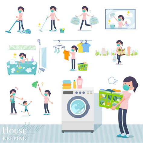 Nurse Cleaning Equipment Illustrations Royalty Free Vector Graphics