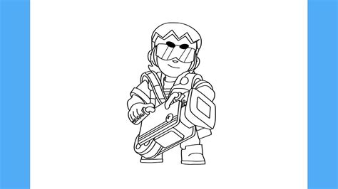 How To Draw Buster Brawl Stars Youtube