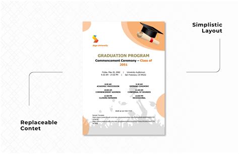 Free Printable Graduation Program Templates